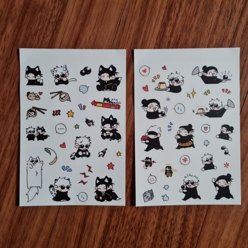 Jujutsu Kaisen Fanmade Stickers Satosugu Gojo Satoru Geto Suguru Set