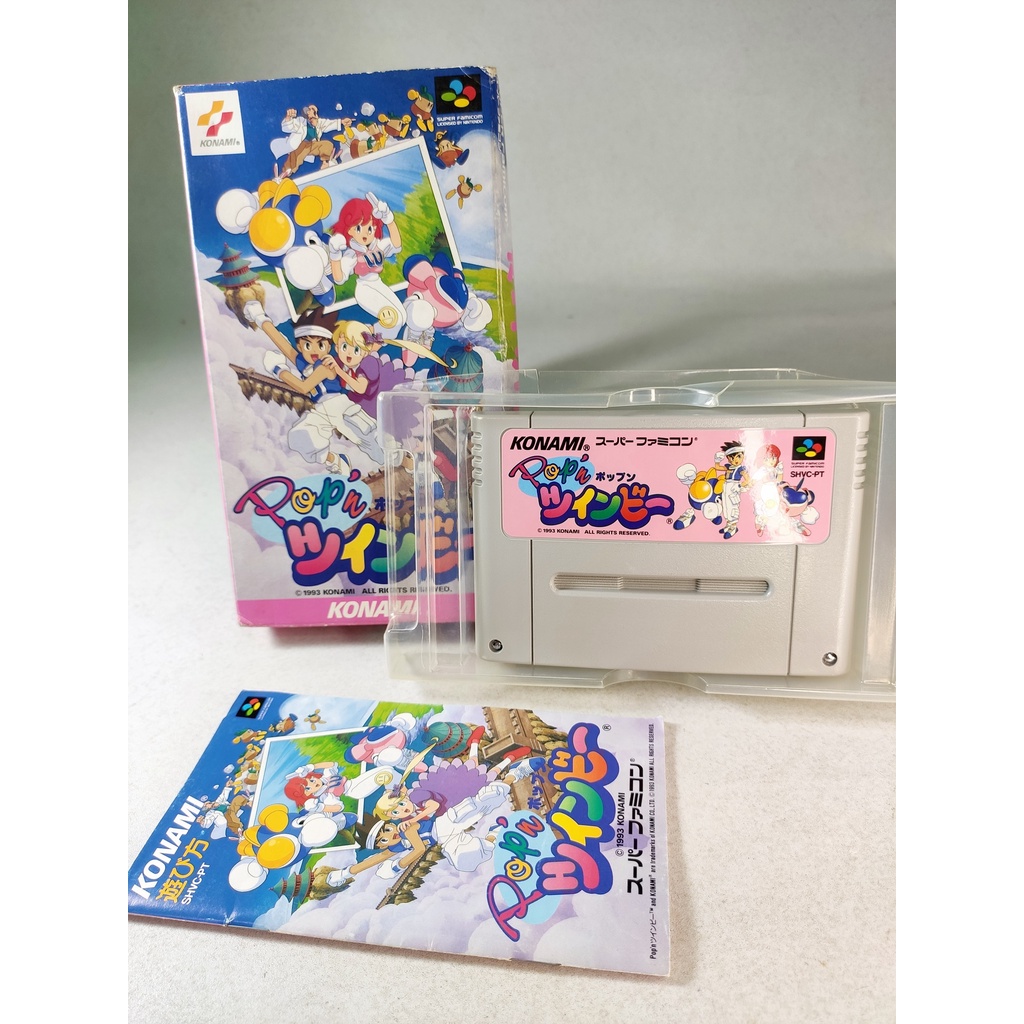 SNES GAME SFC 1993 POP'N TWINBEE NINTENDO COMPLETE (JAPAN) | Shopee ...