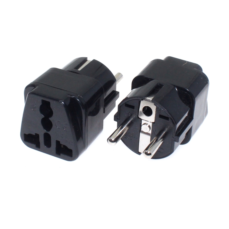 EU Germany Schuko Plug Travel Adapter, Univeral AU/US/UK/EU Socket To ...