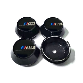 4pcs 60/64/65/68/69MM SSR Center Cap Car Wheel Hub Cover Black Logo ...