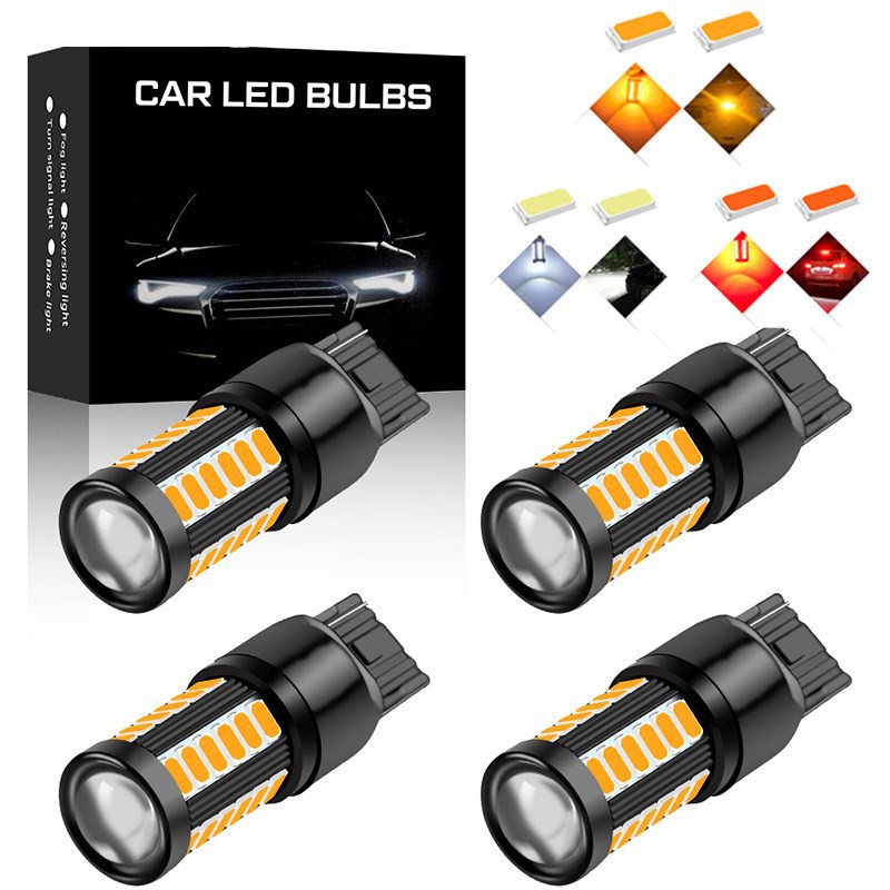 1pc T20 W21W W21W/5W 7440 7443 5360 12V DC 5730 33SMD 7444NA LED For ...