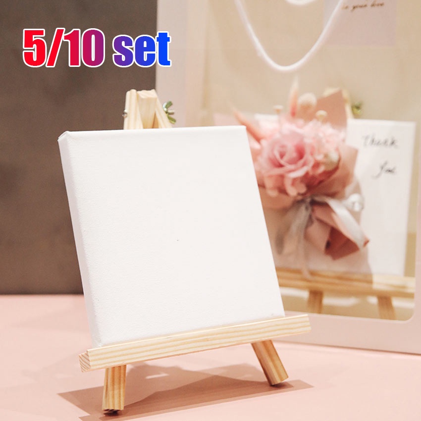 5/10 Set Mini Display Wooden Easel Canvas Painting Easel Artist Easel ...