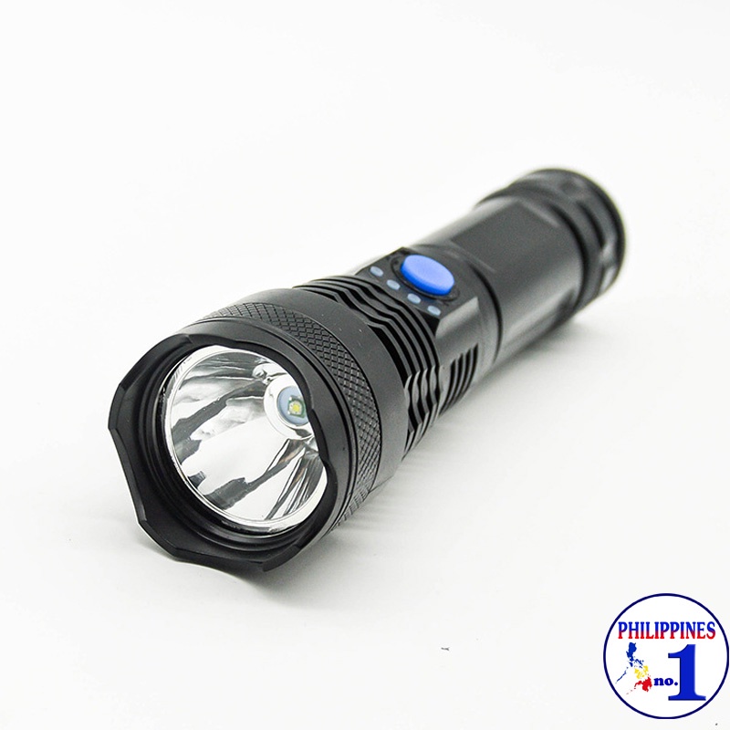 PHILIPPINES No.1 Flashlight 3 Modes USB Rechargeable Best Camping ...