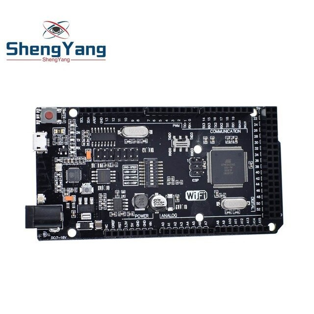 Mega2560 + WiFi R3 ATmega2560 + ESP8266 32Mb memory USB-TTL CH340G ...