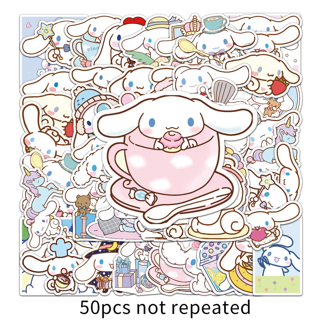 【Any 2 at ₱198】50 pcs Sanrio Cinnamoroll sticker ezlink card stickers ...