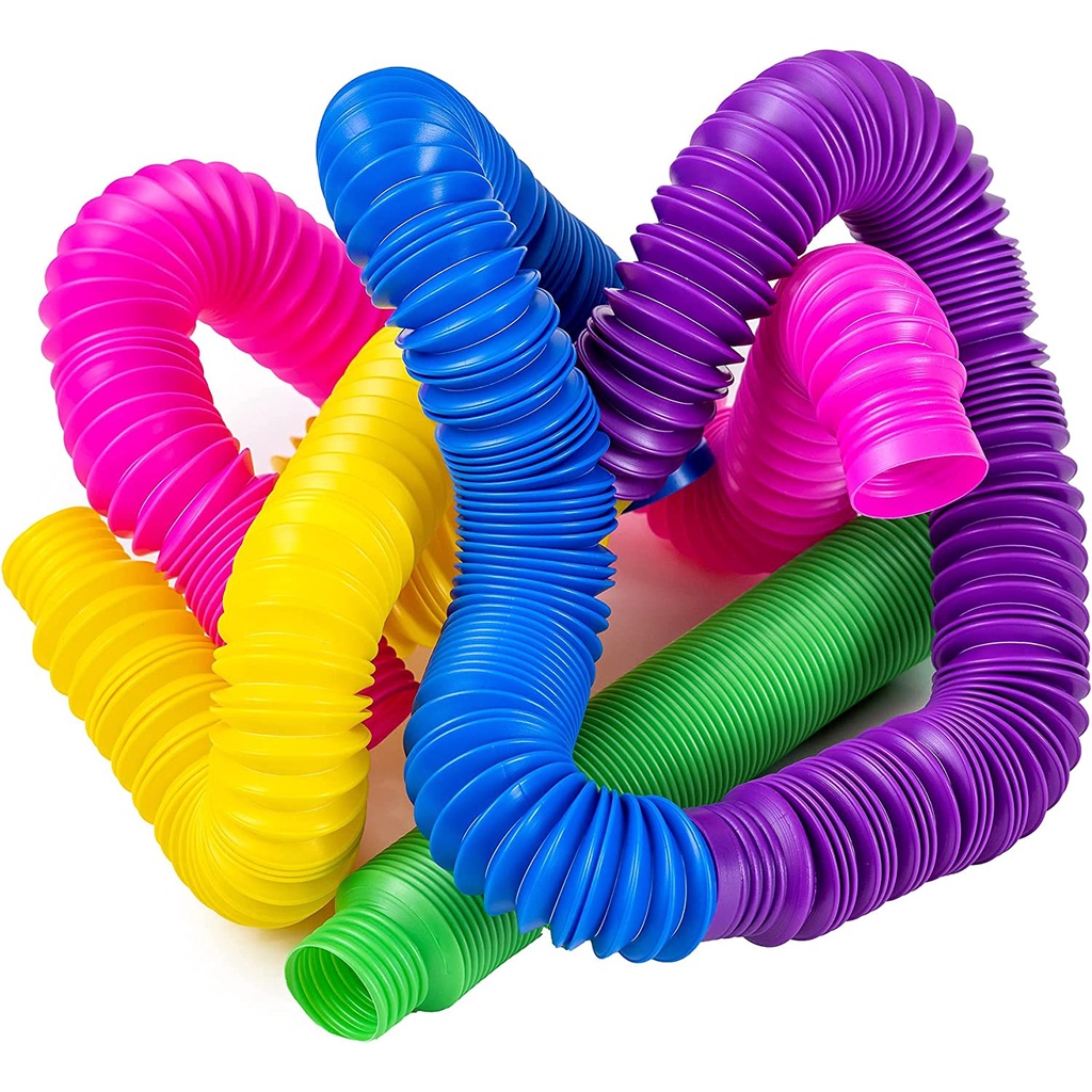 Pop Tube Sensory Toys 5 pk - Fine Motor Skills Learning for Toddlers ...