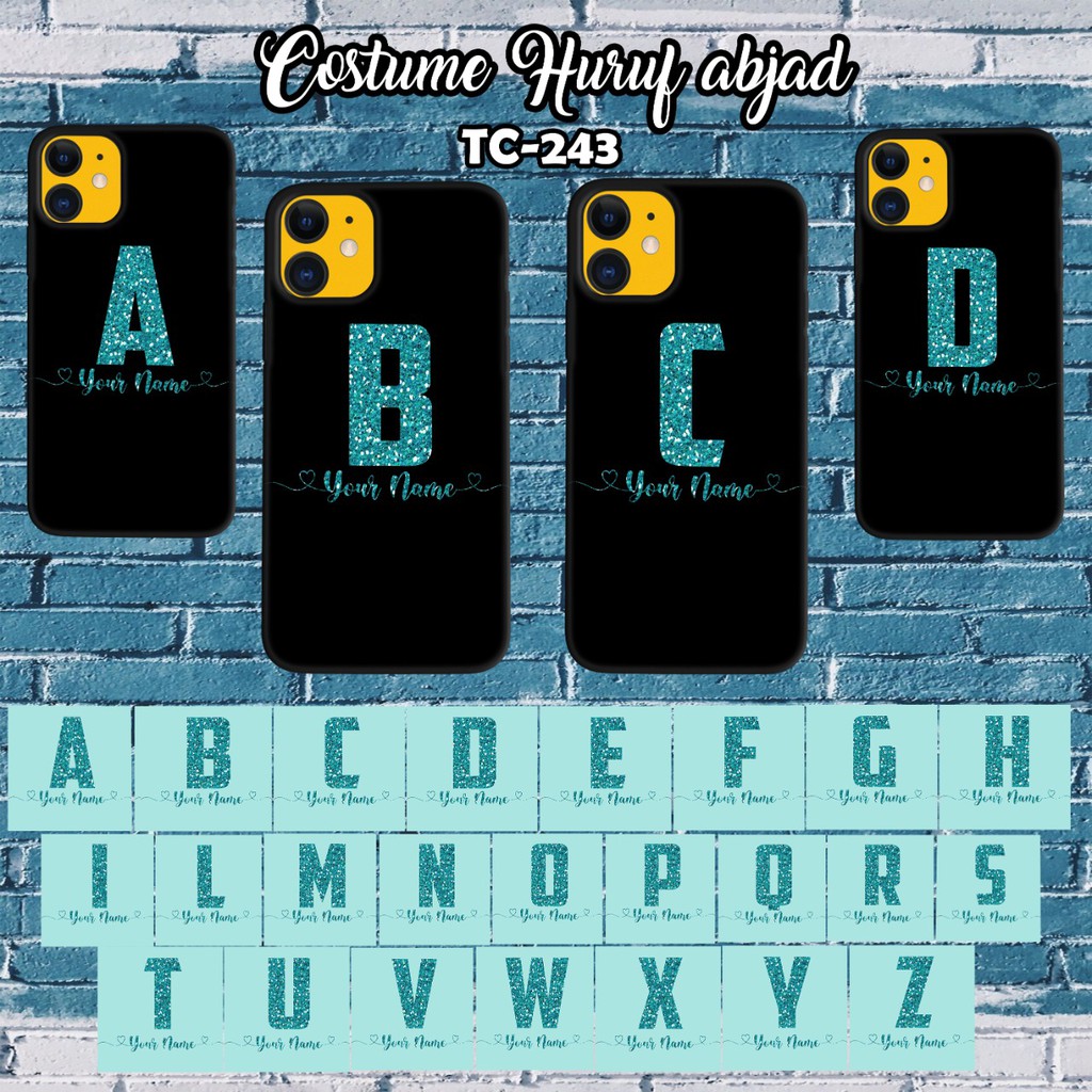 Custom case Alphabet names letters A to Z Initials Name free Type CASE ...