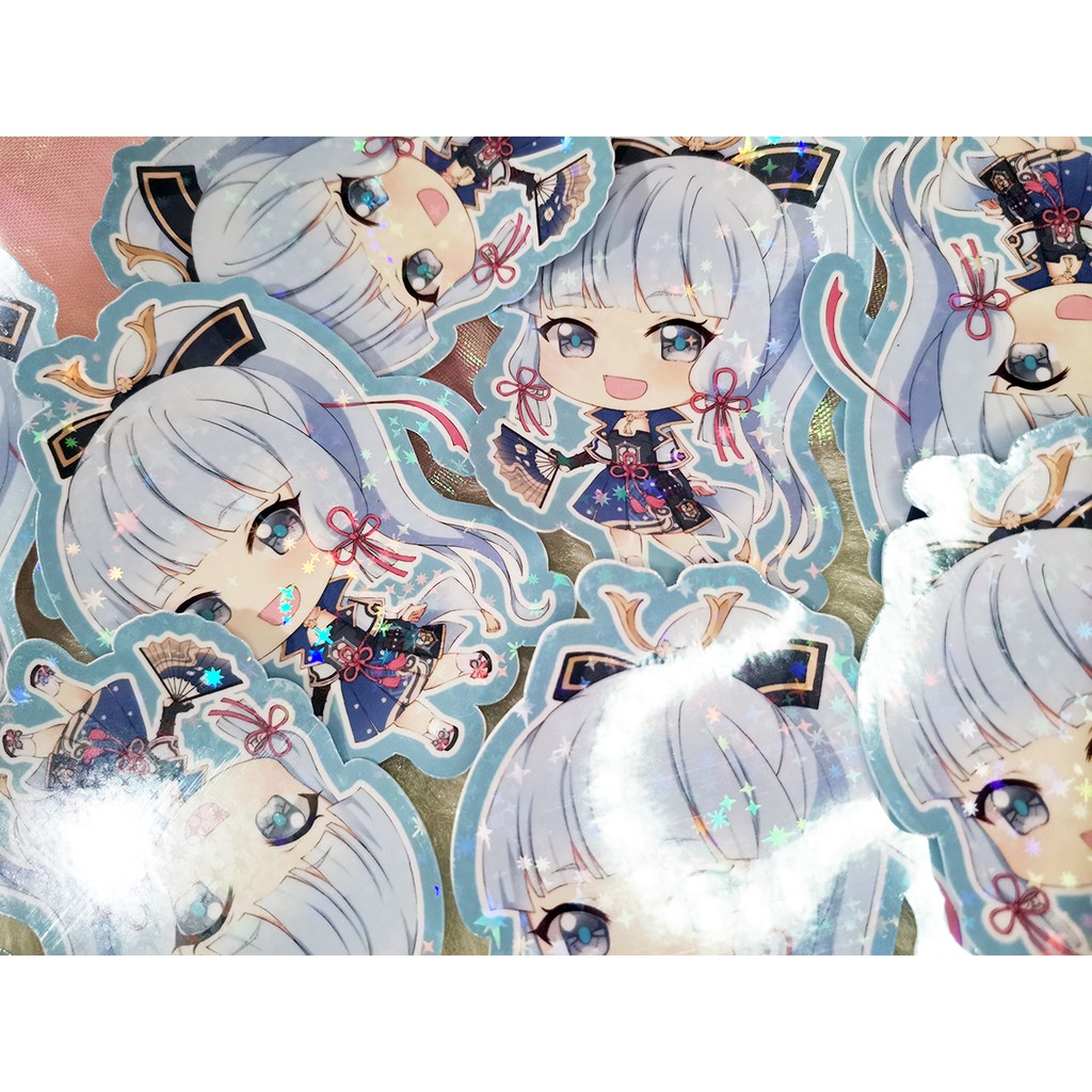 Genshin Impact Kamisato Ayaka Chibi Vinyl Sticker | Shopee Philippines