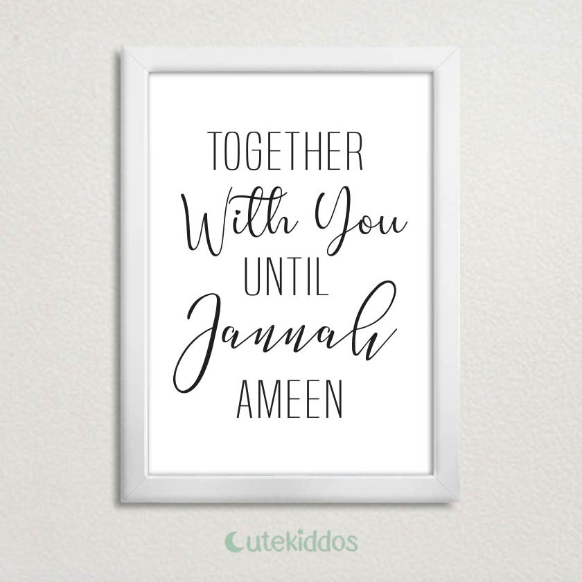 Together With You Until Jannah Islamic Home Wall Display | Shopee ...
