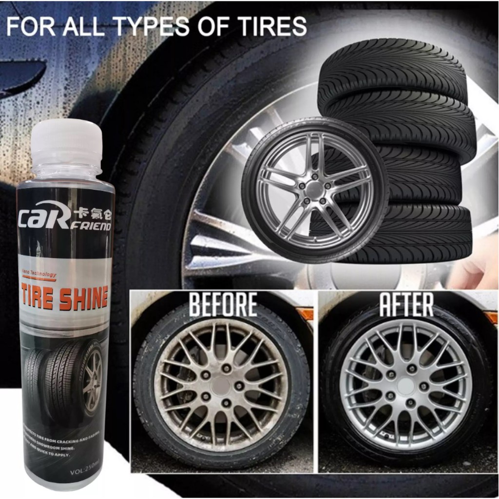 All New Advanced Car's Friend Tire Shine -Mega Tire Cleaning ...