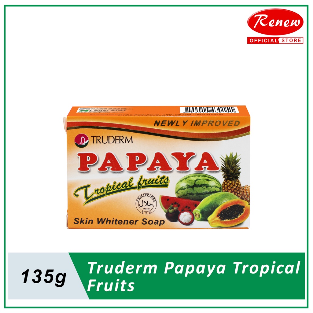 Truderm Papaya Tropical Fruits Soap | Shopee Philippines