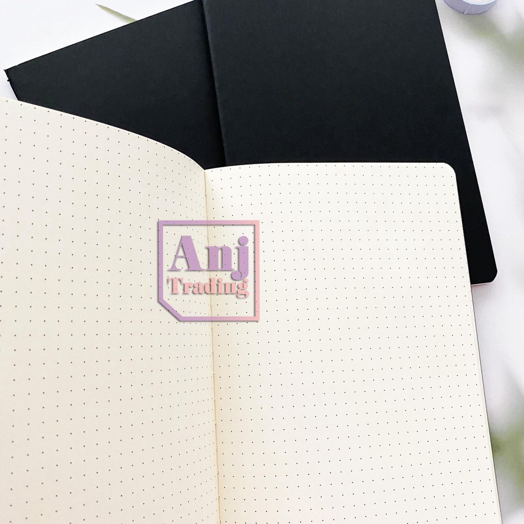 Kraft Black Cover A5 size Dotted Sketch Bullet Journal Notebook ...