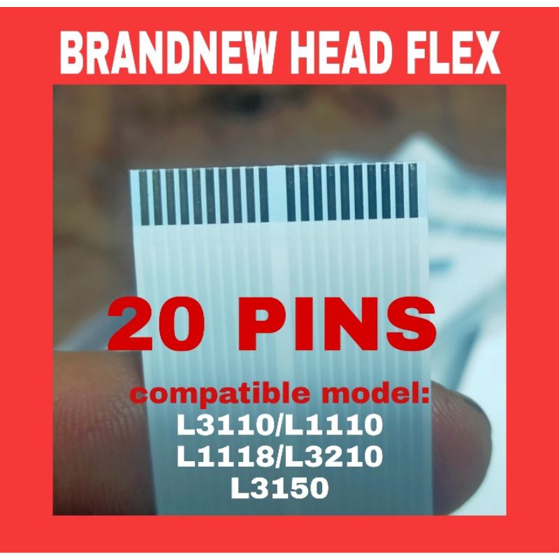 head flex + sensor epson 20'pins for epson L3110,L1110,L1118,L3210 etc ...