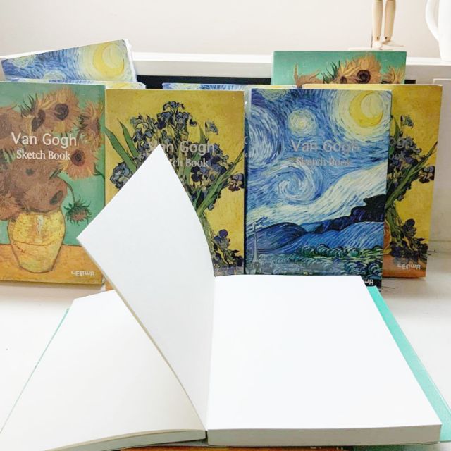 Van Gogh Sketch Book Small and Big (130 sheets) | Shopee Philippines