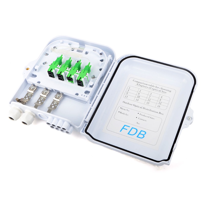 Optical splitter 1: 8 box Terminal box Fiber optic distribution box 8 ...