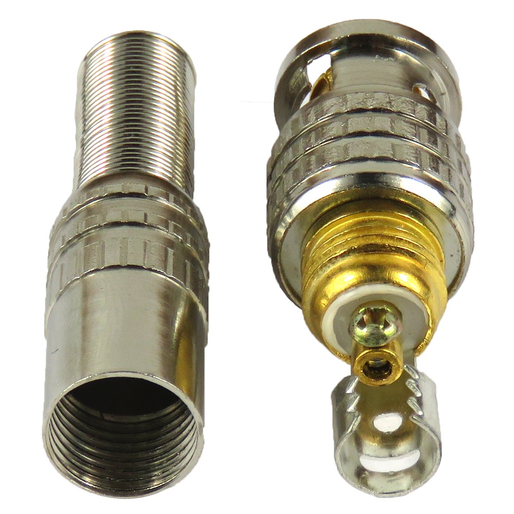 Bnc connector (scew type) for Coaxial RG59 and RG6 Siamese cable ...