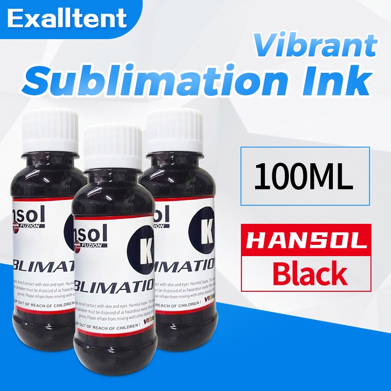 Hansol Sublimation Ink Vibrant 100ml ( Black / Yellow / Cyan / Magenta ...