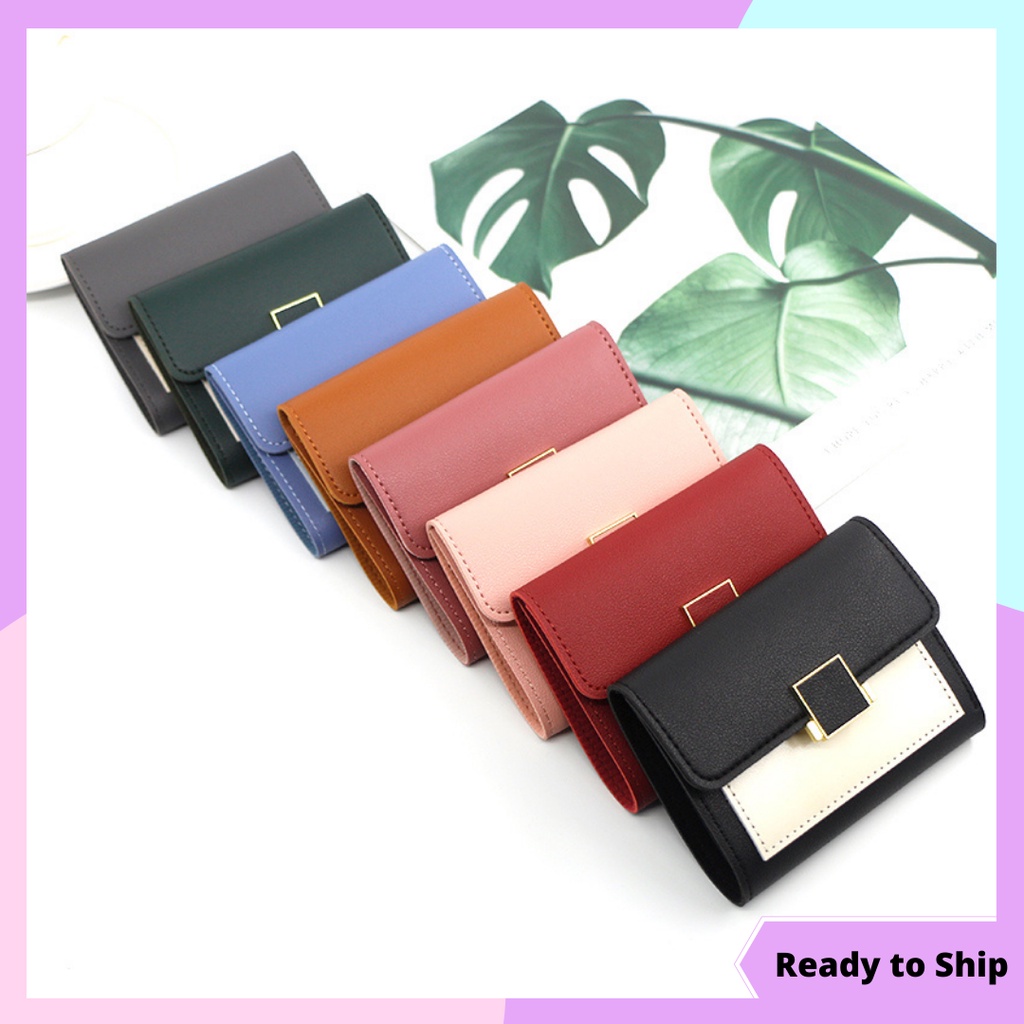 R317 Coin Purse Small Short Size Woman Wallet Cute Girls Card Holder ...