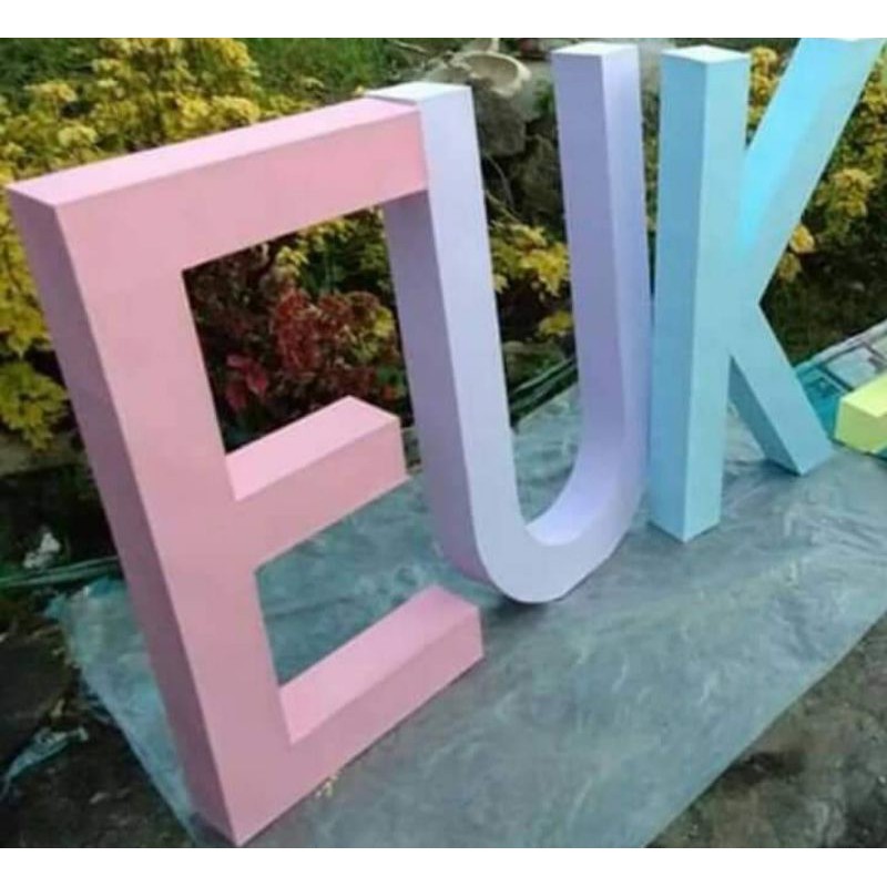 LETTER STANDEE. 2ft(letters, number, symbol sign). | Shopee Philippines