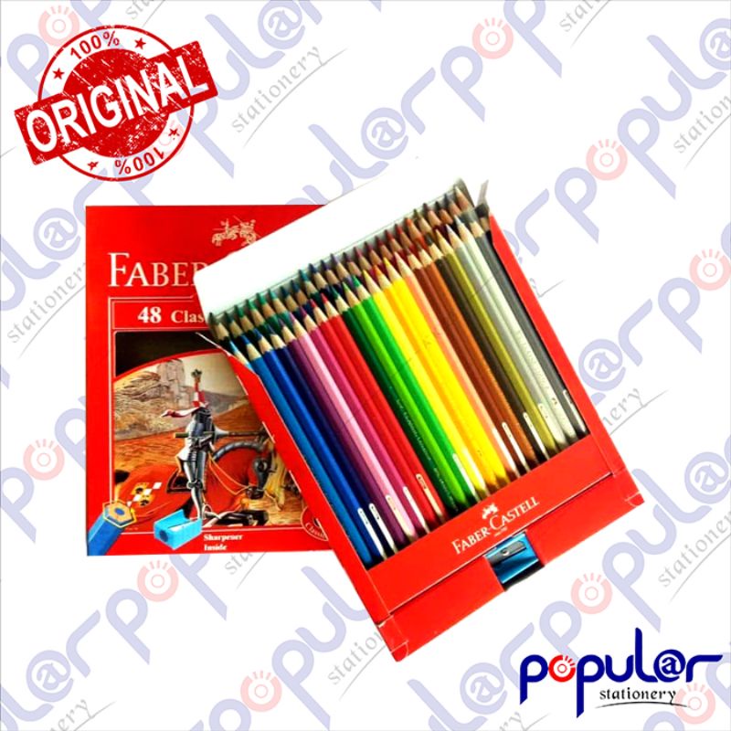 Faber Castell Classic 48C Long Colored Pencils | Shopee Philippines