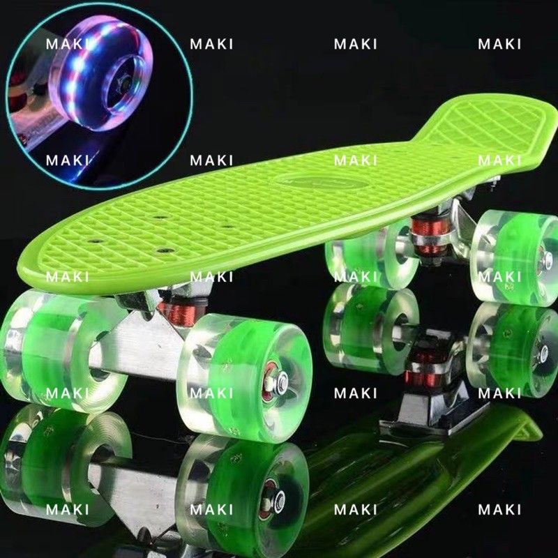 Skateboard wheels with bearing wave skateboard with light vigor board ...
