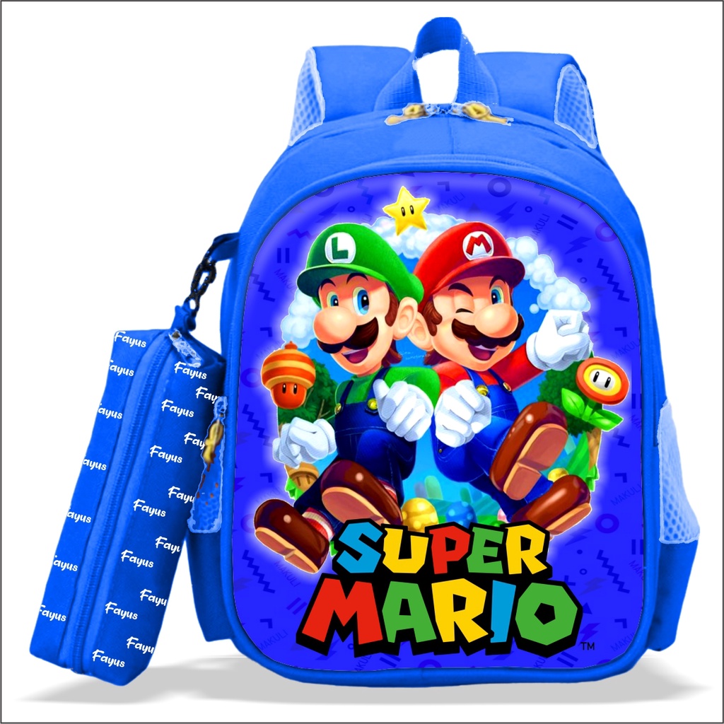 Original FAYUS - SUPER MARIO Bag - Children's School Bag PREMIUM ...