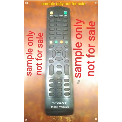devant led tv remote for model # 49ES720(universal)100% na gagana sa tv ...