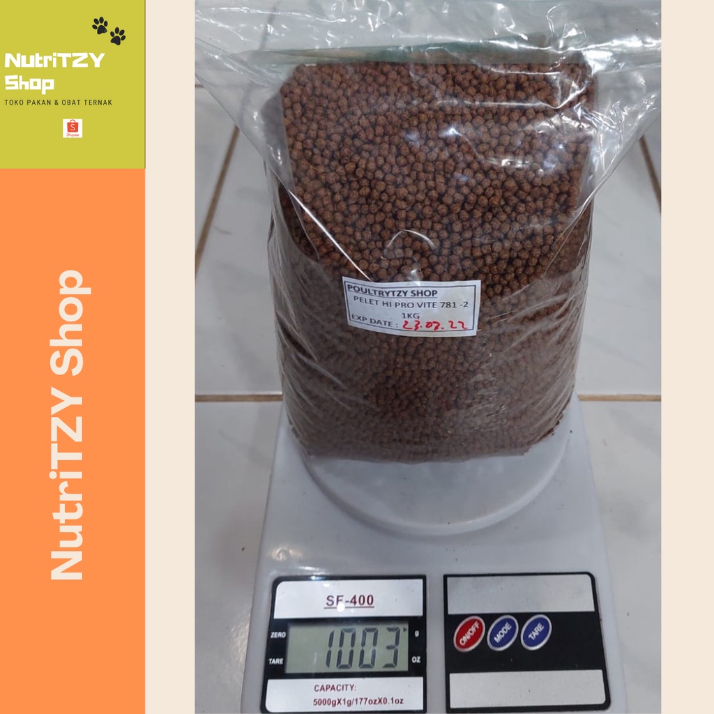 Hi PRO VITE 781-2 Growth Period PACK 1KG Catfish Feed Pellet Tilapia ...