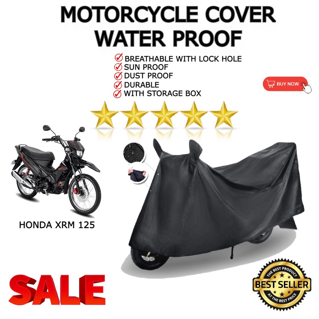HONDA XRM 125 Waterproof Motorcycle Cover Motor Cover | COD | Shopee ...