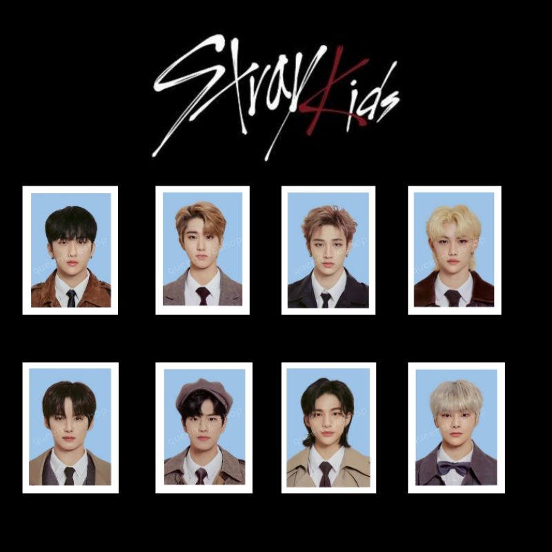 stray kids id photo id picture blue background | Shopee Philippines
