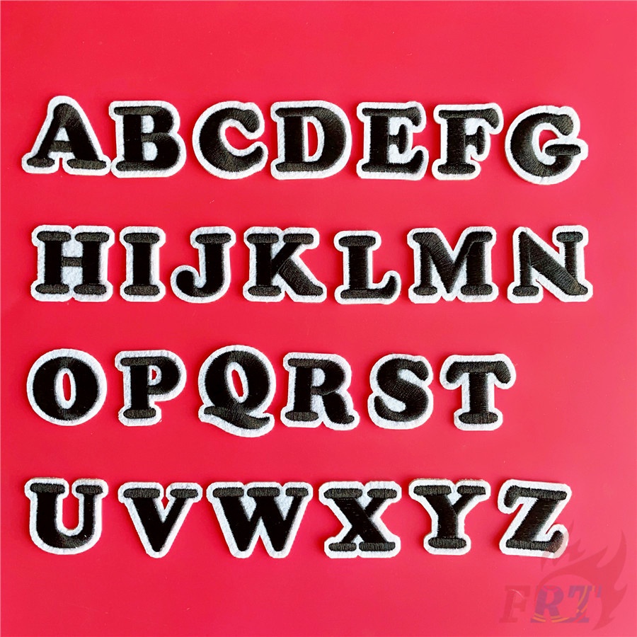 ☸ English Letters Patch ☸ 1Pc Diy Iron-on/Sew-on Embroidered Clothes ...