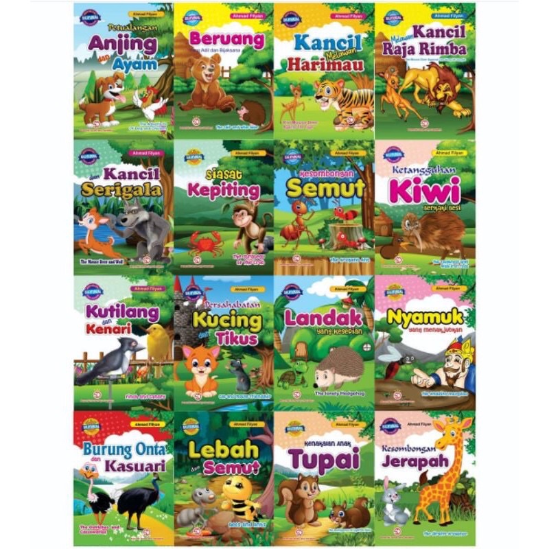 Children's STORY BOOK BILINGUAL FABLE FAIRY TALES KANCIL SERBA JAYA ...