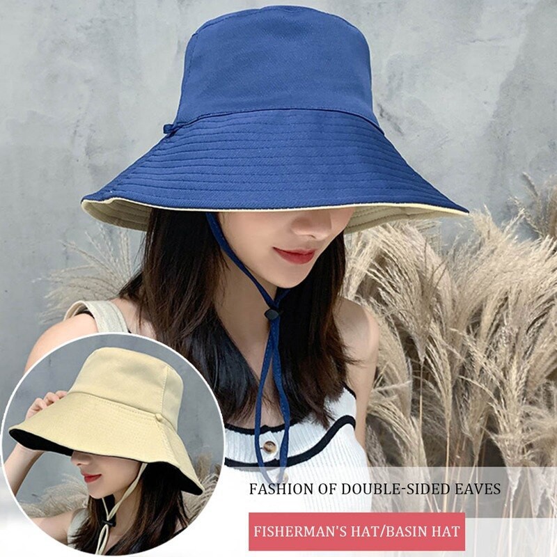 Wide Brim Sun Cap Girl uv Protect Foldable Fisherman Panama Hat Waway ...