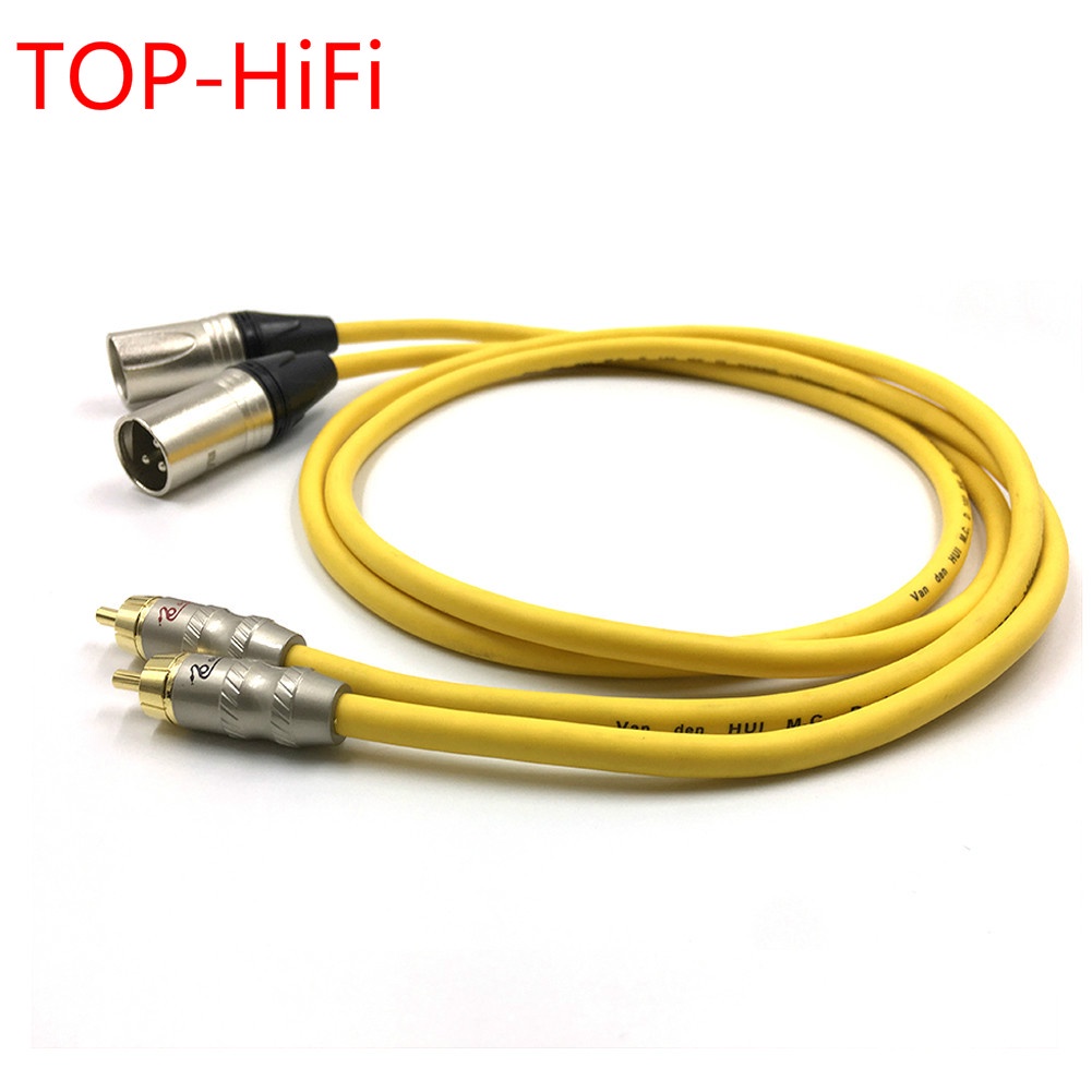 TOP-HiFi Pair SNAKE-1 RCA to XLR Balacned Audio Cable RCA Male to XLR ...