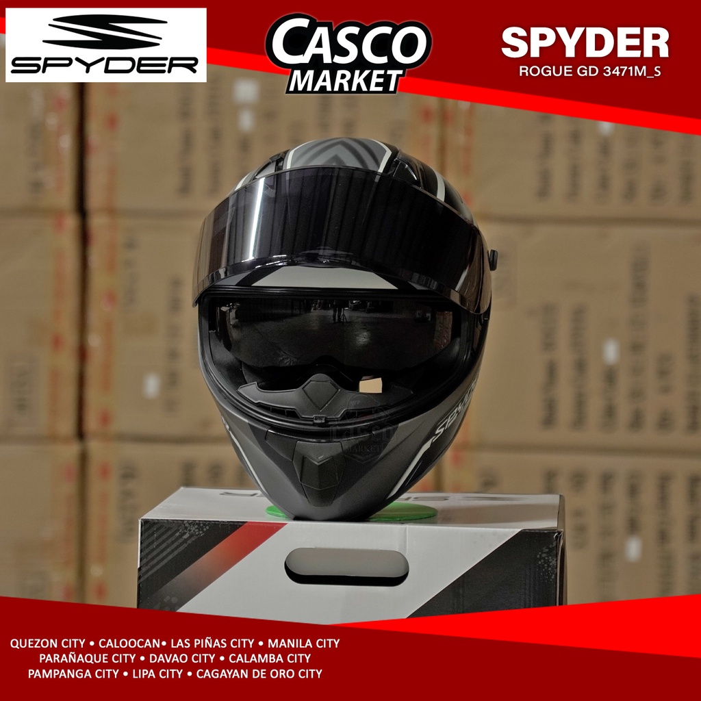 SPYDER ROGUE GD HYDRA FULL FACE DUAL VISOR HELMET (FREE EXTRA CLEAR ...