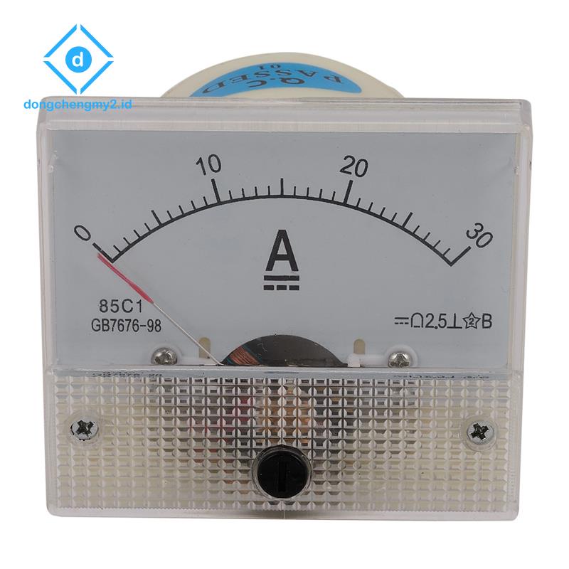 85C1-A Dc Analog Ampere Meter Panel Meter Gauge 30A Amp Gauge Current ...