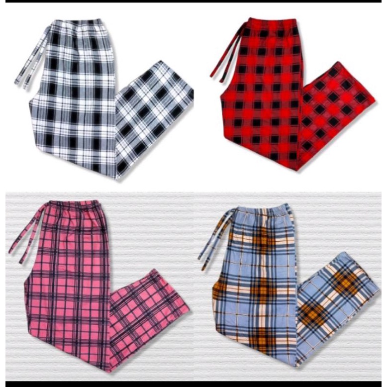 CHECKERED PAJAMA FIT UP TO LARGE RANDOM PRINT OF CHECKERED | Shopee ...