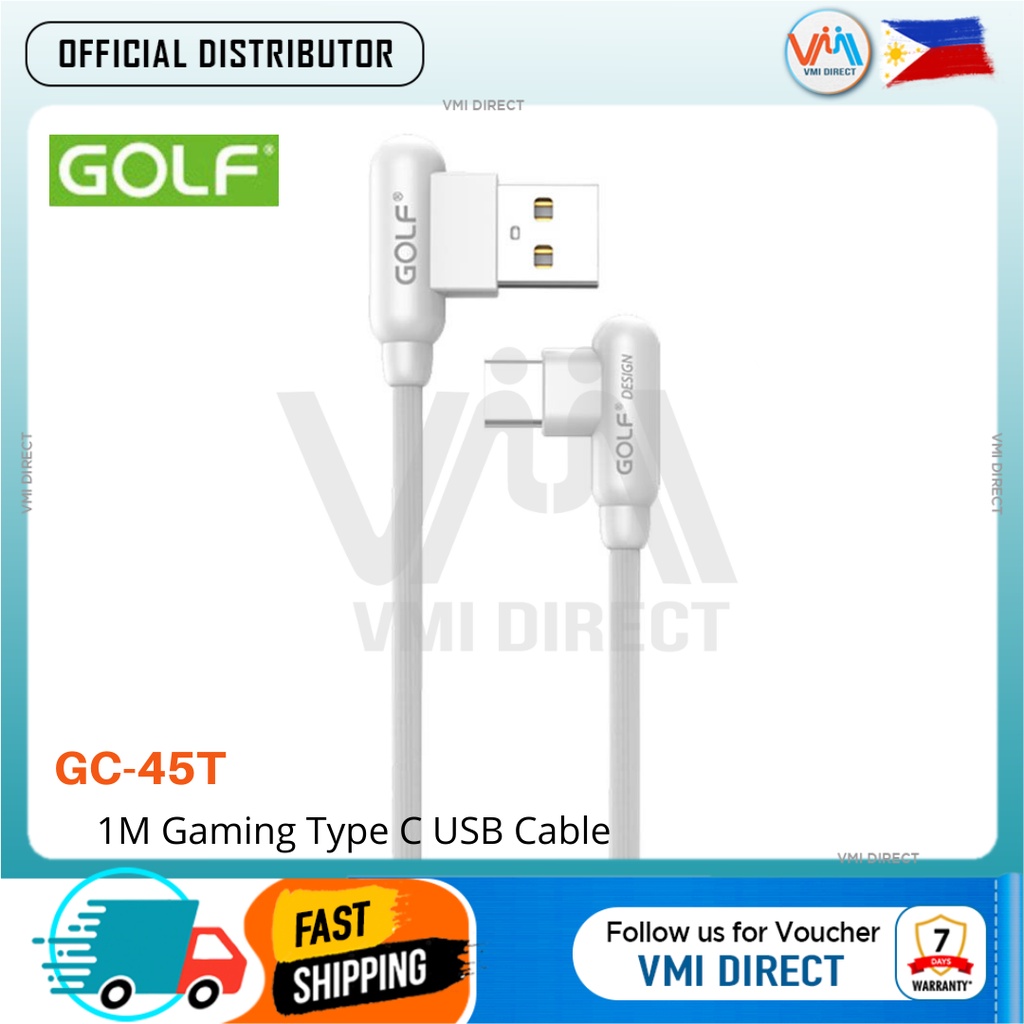 VMI DIRECT Golf GC-45t 1M Gaming Type C USB Cable | Shopee Philippines