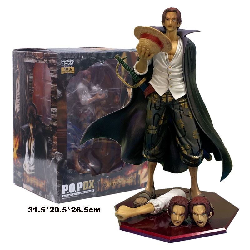 One Piece Monkey-D-Luffy POP Excellent Model MIhawk Shanks Boa P.O.P DX ...