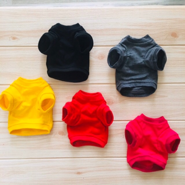 COTTON PLAIN DOG SHIRT (Printable) | Shopee Philippines