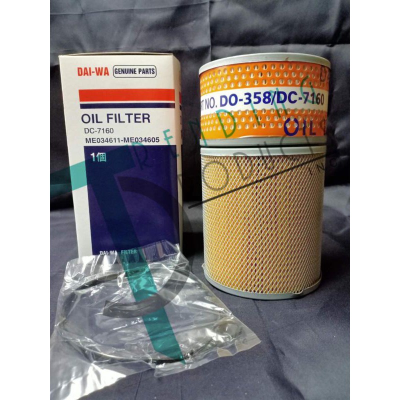 DAIWA Oil Filter DC-7160/DO358 for FUSO TRUCK FK, FM, BUS MK, MM, 6D14 ...