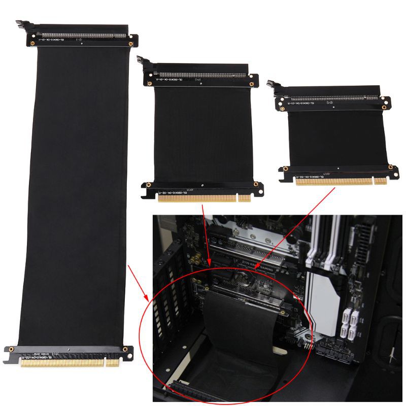 High Speed PC Graphics Cards PCI Express 3.0 16x Flexible Connector ...