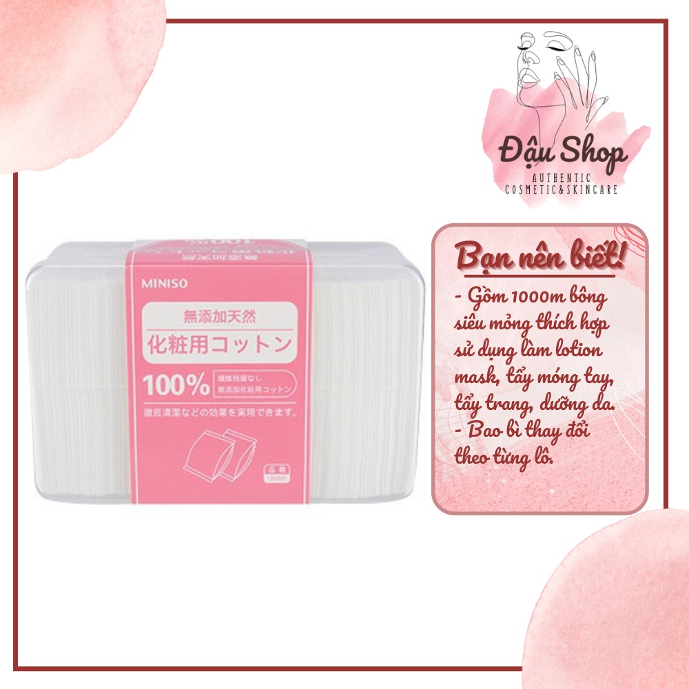 Miniso Cotton 1000 Pieces (Super Thin) | Shopee Philippines