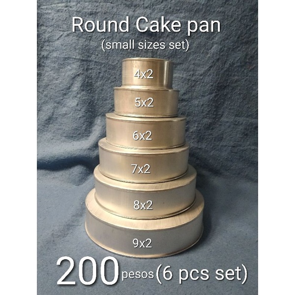 Round cake pan 2 inch (smaller size set) | Shopee Philippines