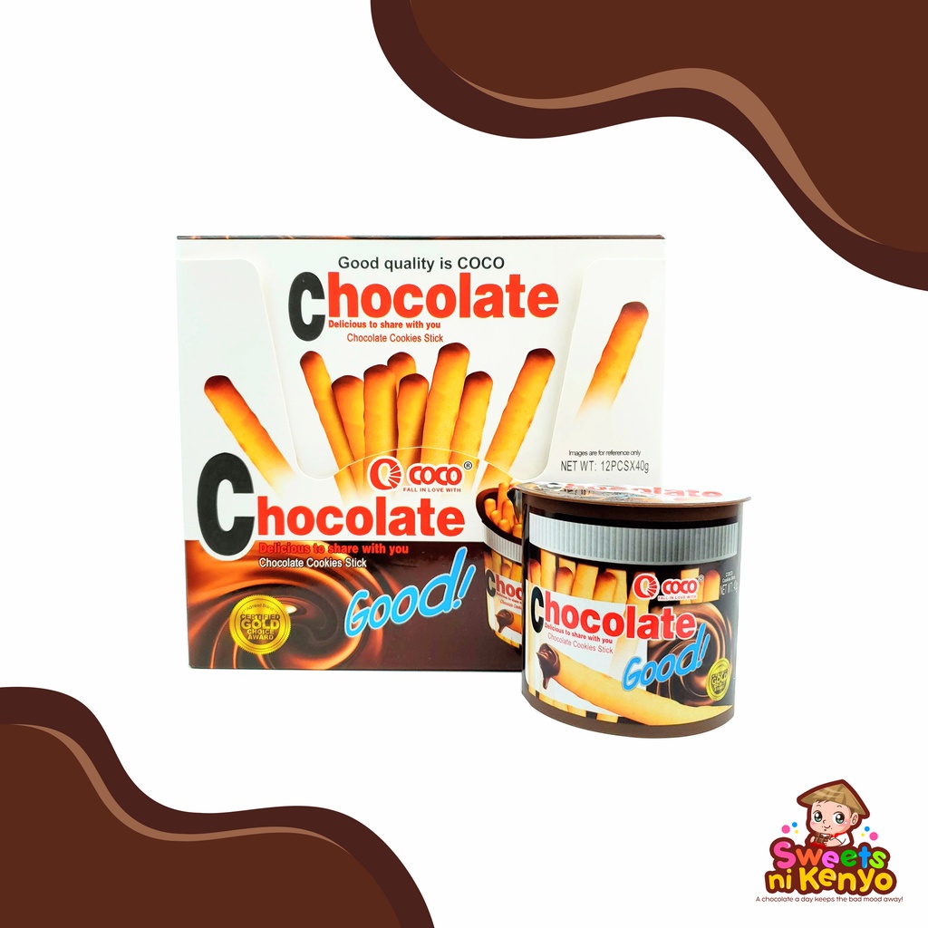 [BUNDLE OF 2] COCO Chocolate Cookies Stick 40g | Shopee Philippines
