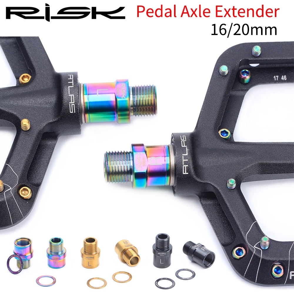 RISK RT109 Titanium Road MTB BMX Bike Bicycle 16mm/20mm Pedal Axle ...
