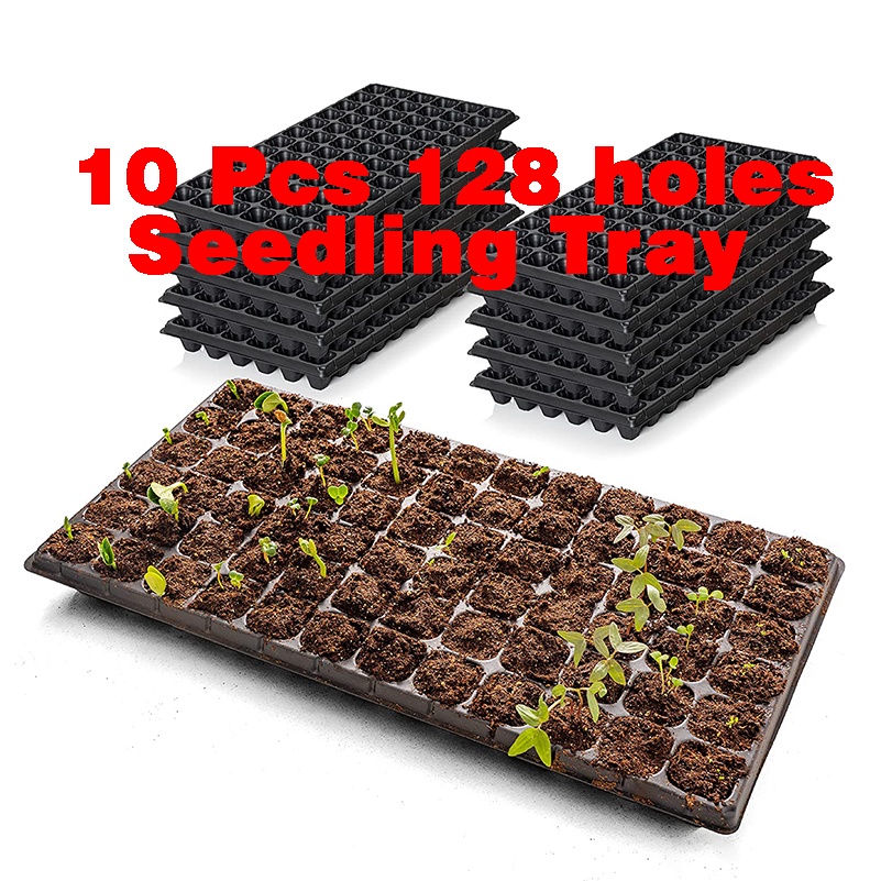 Seedling Tray 10-20 Pcs 128 105 72 50 32 200 Holes Gardening ...