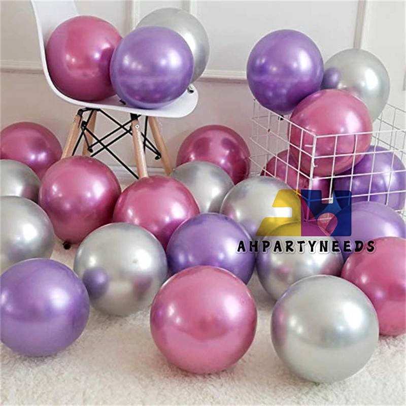 Chrome Balloon Size 12 Inches Latex Balloons For Decoration Birthday Party Partyneeds Decor ...