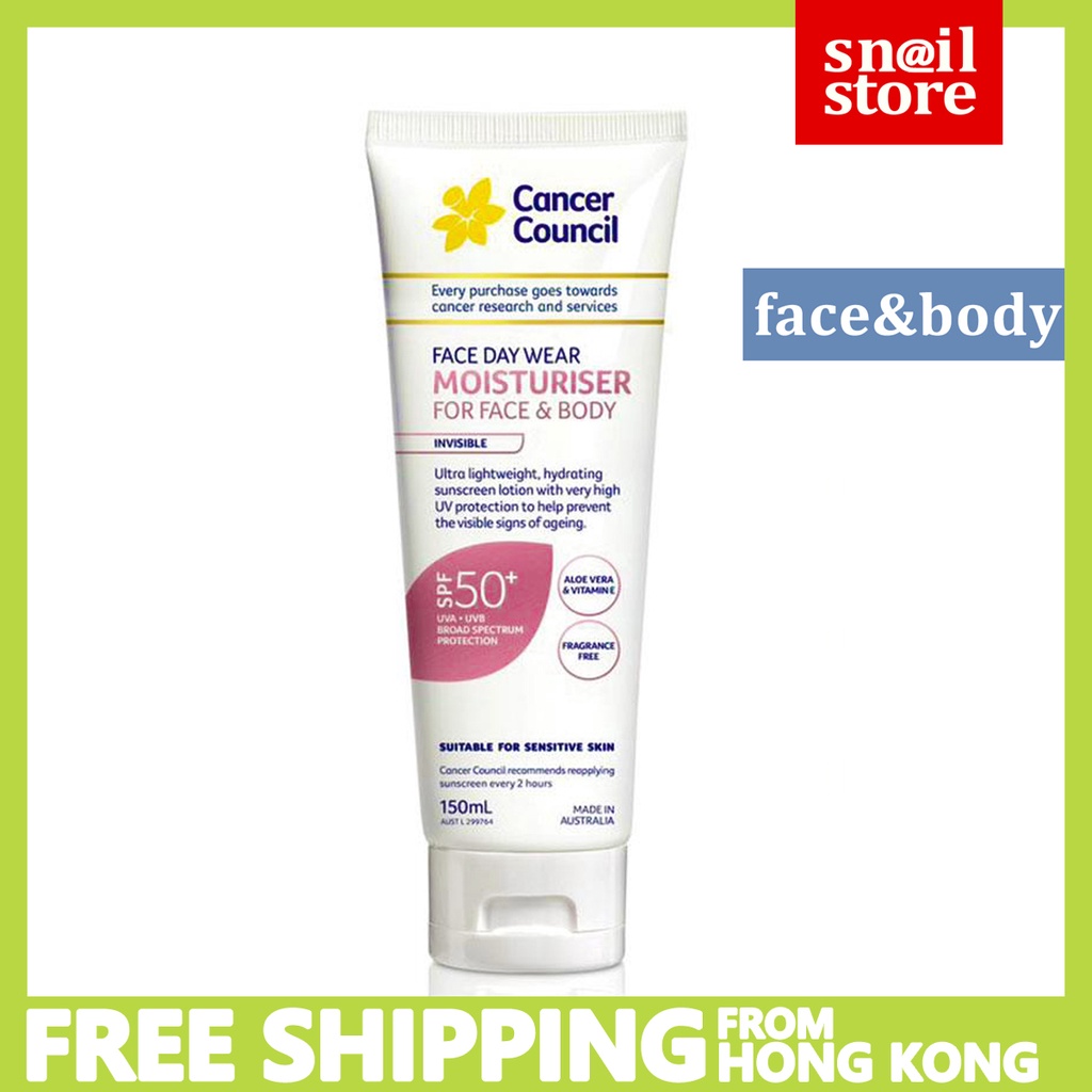 Cancer Council face day wear Moisturiser Invisible (for face & body ...