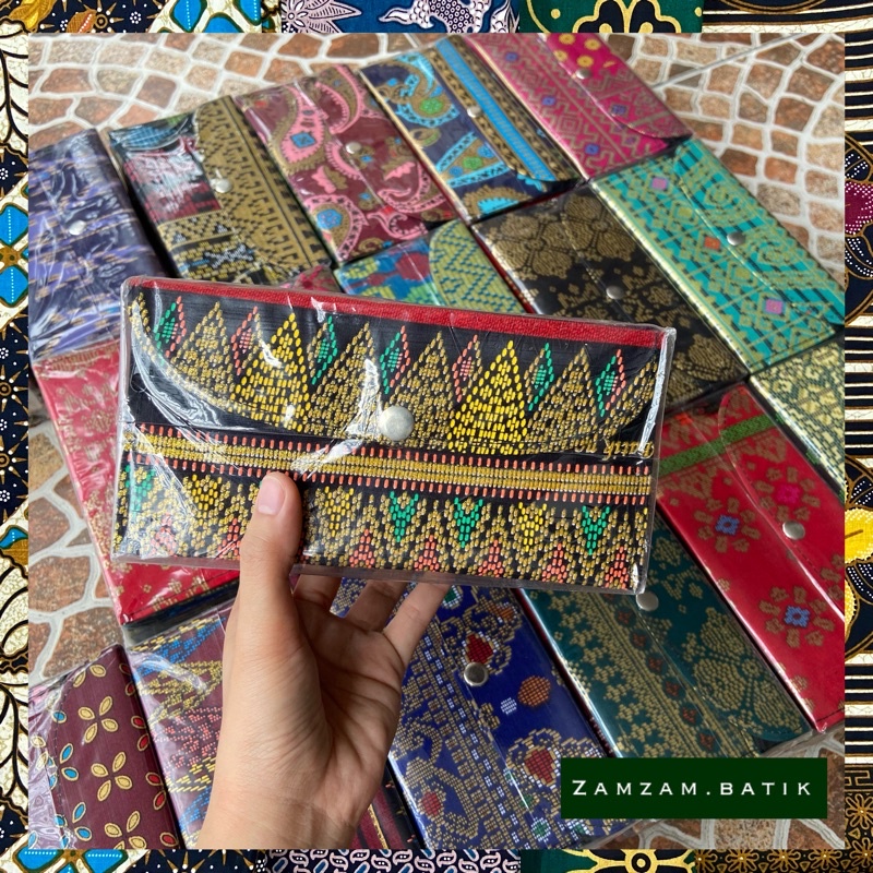 BATIK ETHNIC PAPER/THIN/FLAT WALLET | Shopee Philippines